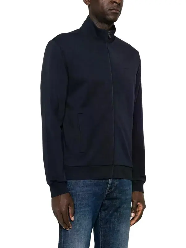 Woolrich Zip-up High-neck Sweater - Blue