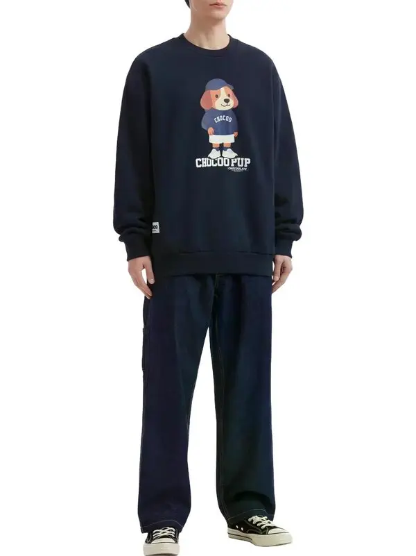 CHOCOOLATE Graphic-print Sweatshirt - Blue