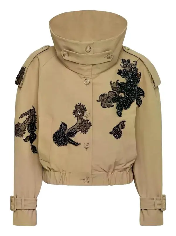 Hellessy Ricky Lace-appliqué Jacket - Neutrals