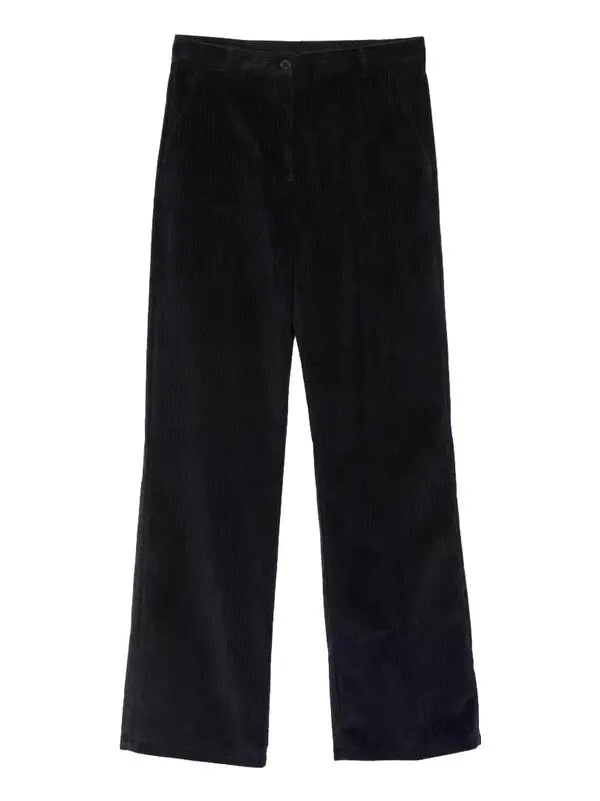 SEMICOUTURE Corduroy Wide-leg Trousers - Blue