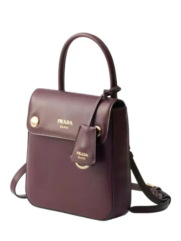 Prada Carry Mini Leather Handbag - Red