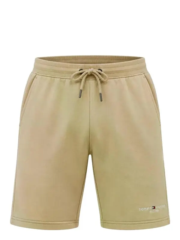 Tommy Hilfiger Logo-print Jersey Shorts - Neutrals