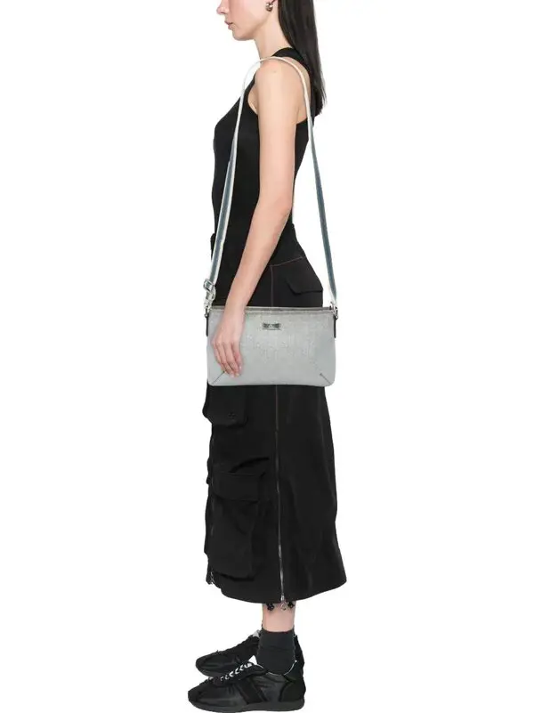 Gucci 2016-2026 Gg Canvas Web Crossbody Bag - Silver