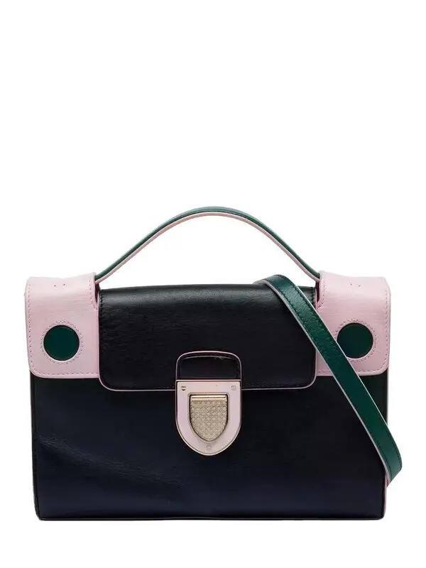 Dior 2016 Mini Tricolor Leather Diorever Top Handle Bag Satchel - Multicolour