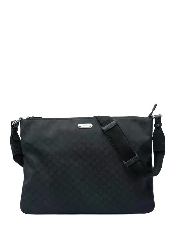 Gucci 2016-2026 Gg Nylon Crossbody Bag - Black