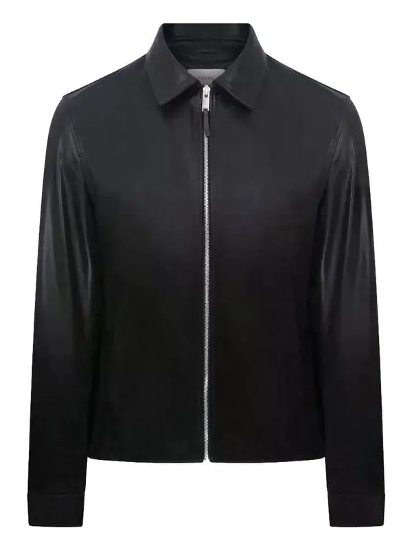 MEGUSTA Degradé Suede Leather Jacket - Black