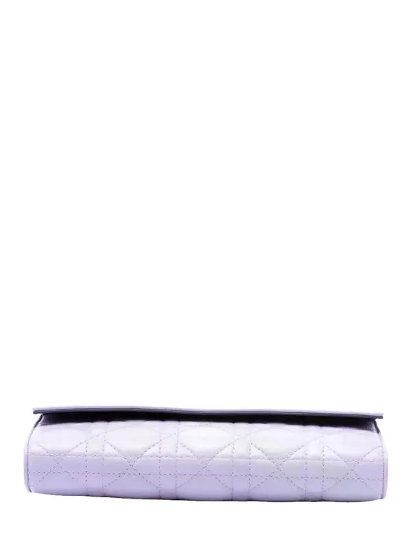 Dior 2015 Cannage Lady Lambskin Clutch Bag - Purple