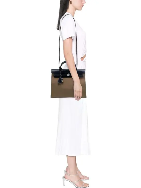 Hermès 2017 Toile Herbag Zip 31 Satchel - Brown