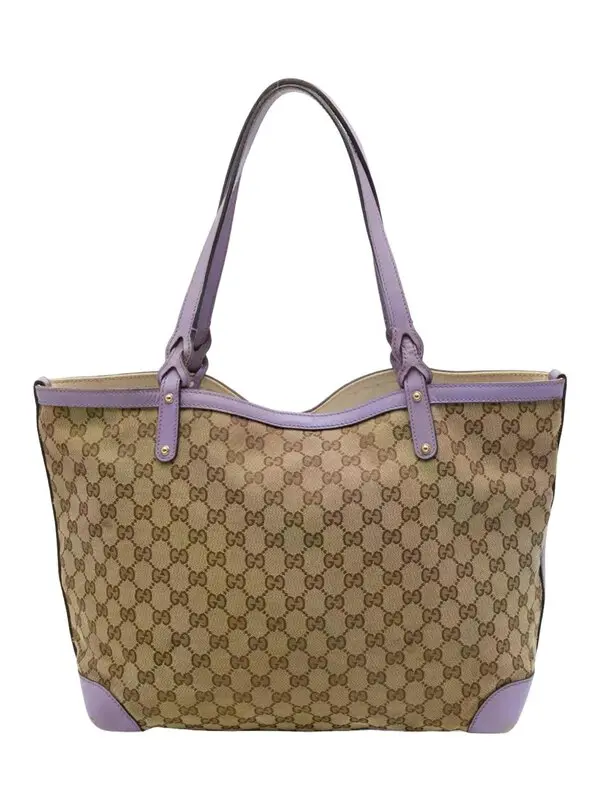 Gucci 2016-2026 Medium Gg Canvas Craft Tote Bag - Neutrals