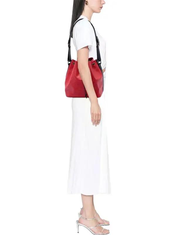 LOUIS VUITTON 2000-2026 Epi Bicolor Noe Pm Bucket Bag - Red
