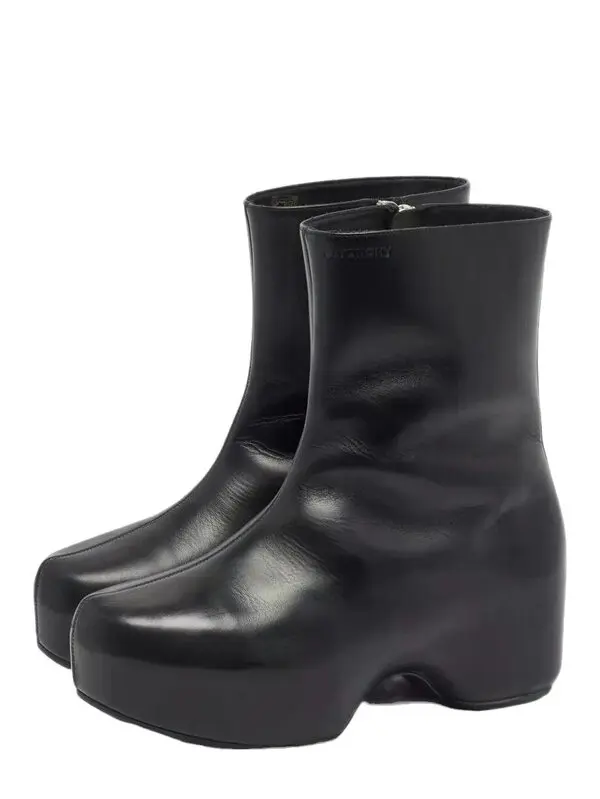 Givenchy G-clog Platform Ankle Boots - Black