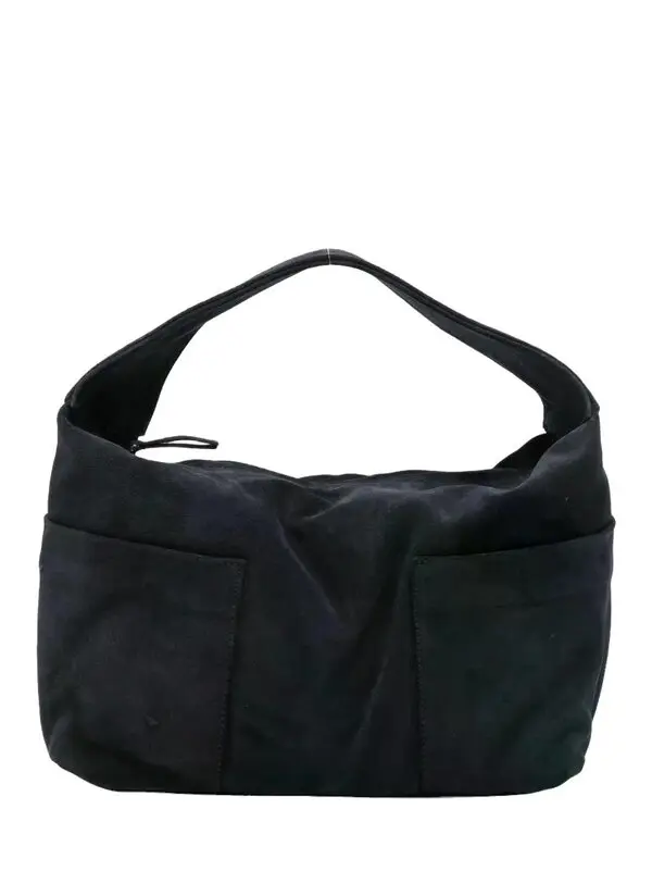 Gimaguas Suede Panelled Tote Bag - Blue