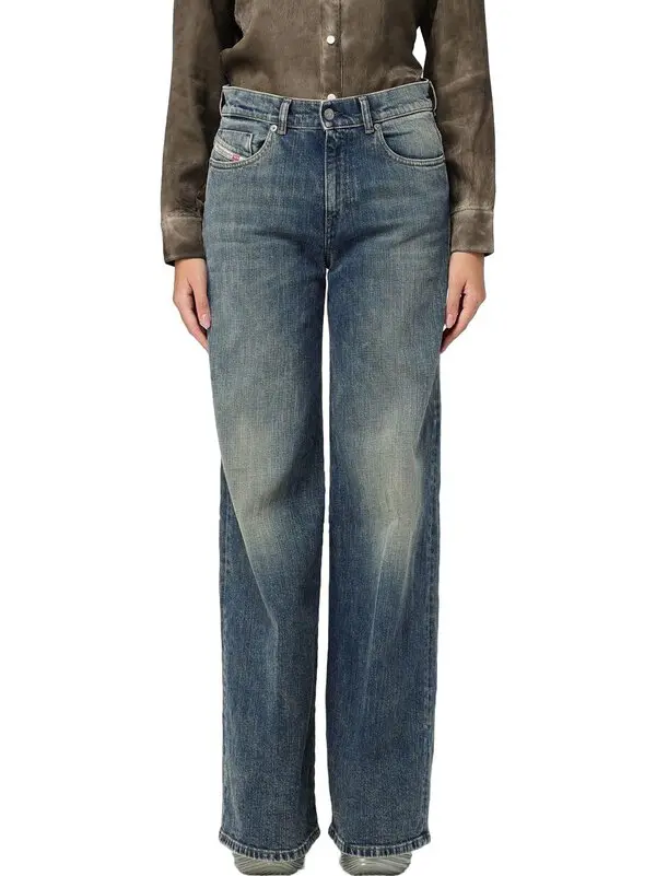 DIESEL® High-waisted Wide Leg Palazzo Jeans In Denim - Blue