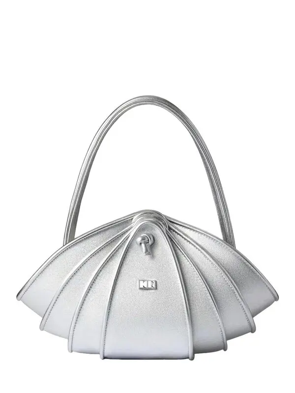 KOROBEYNIKOV Mini Shrimp Shell-shaped Tote Bag - Silver