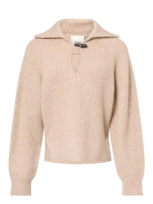 Isabel Marant Étoile Miranda Toggle Wool And Cashmere Jumper - Beige