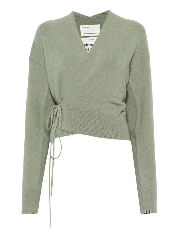 Extreme Cashmere Ella Wrap-around Cardigan - Green