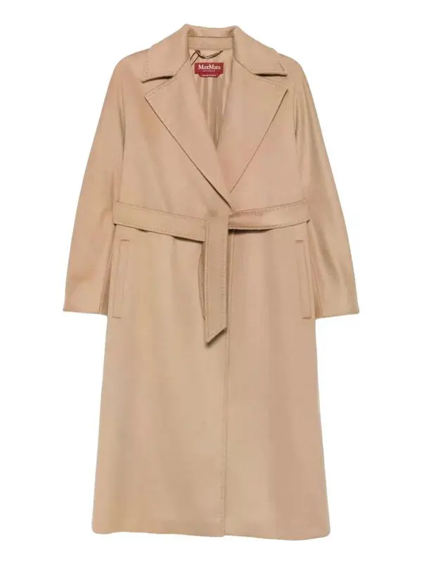 Max Mara Belted Wrap Coat - Neutrals