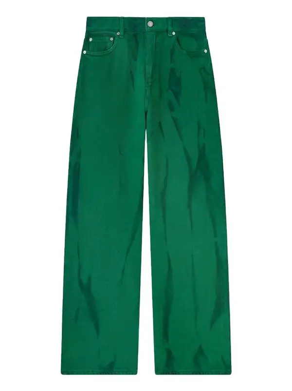 GANNI Izey Jeans In Heavy Denim - Green