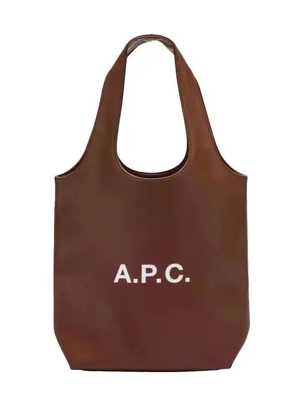 A.p.c. Small Ninon Logo-detail Shoulder Bag - Brown