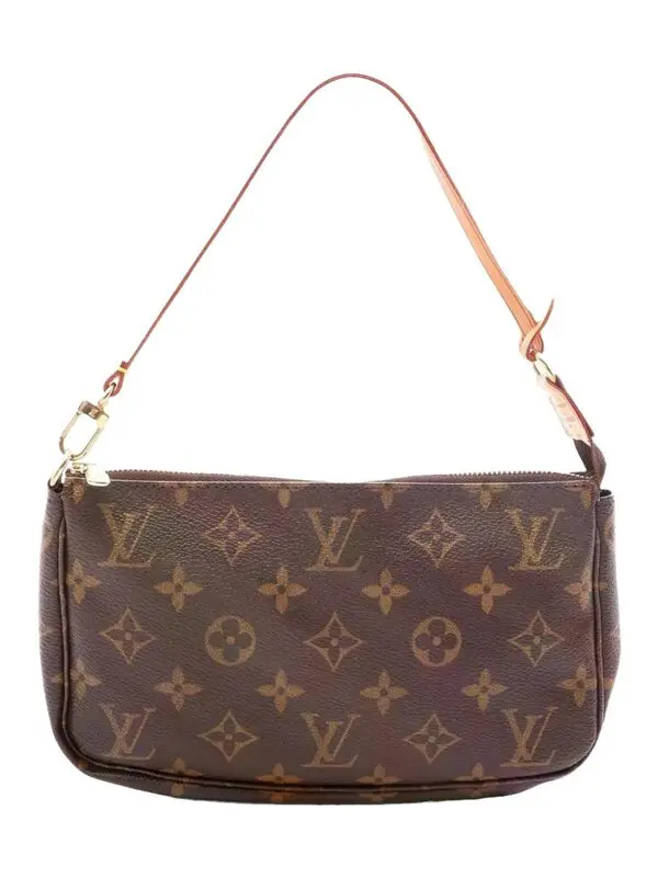 LOUIS VUITTON 1999 Monogram Pochette Handbag - Brown
