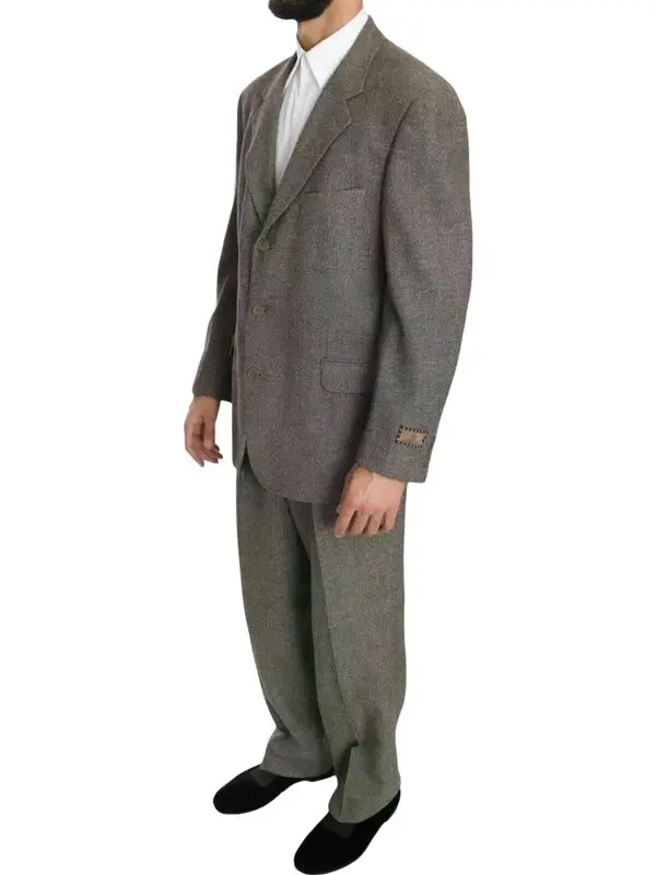 Fendi Single-breasted Wool Suit - Brown