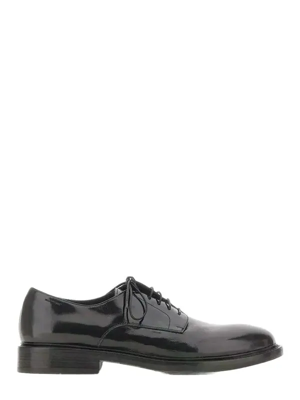 ALEXANDER HOTTO Lace-up Leather Derby Shoes - Black