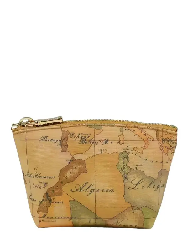 ALVIERO MARTINI 1° CLASSE Geo Map-print Pouch Bag - Neutrals