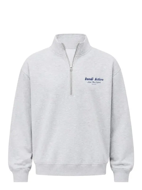 BONDI ACTIVE 1/4 Zip Sweat Marle - Grey