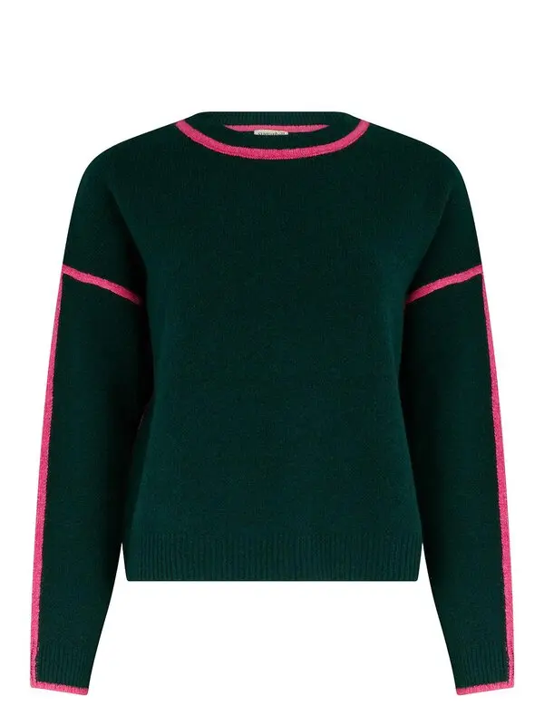 SUGARHILL BRIGHTON Rozalia Sweater Jade Pink - Green