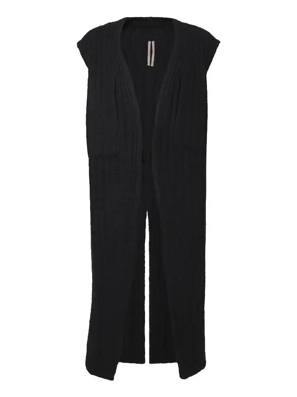 Rick Owens Lab Cashmere And Silk Sweater Vest - Black