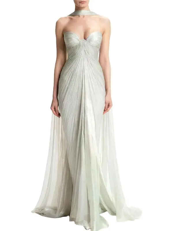 MARIA LUCIA HOHAN Yua Maxi Dress - Silver