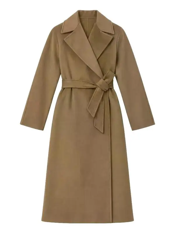 Max Mara Felted Belted Single-breasted Coat - Neutrals