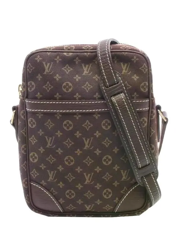 LOUIS VUITTON 2006 Monogram Mini Lin Danube Crossbody Bag - Brown