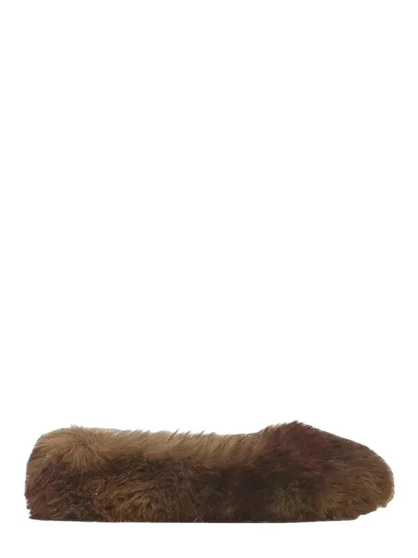 Apparis Magda Faux-fur Slippers - Brown