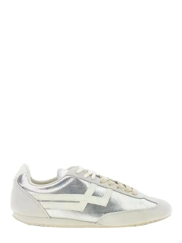PRO-KEDS 1949 Metallic-finish Panelled Sneakers - Silver