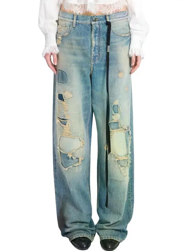 ANN DEMEULEMEESTER Jakoba Straight-leg Jeans - Blue