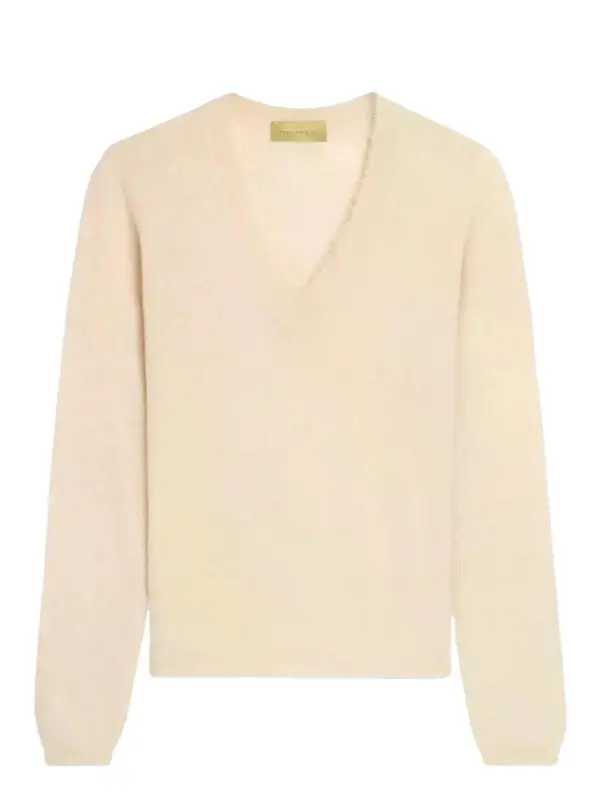Momoni Lia V-neck Sweater - Neutrals