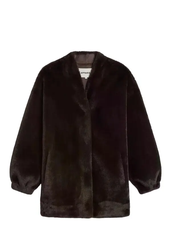 Apparis Jane Faux-fur Coat - Brown