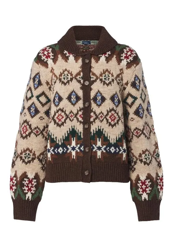 Polo Ralph Lauren Jacquard Wool And Cashmere Cardigan - Multicoloured