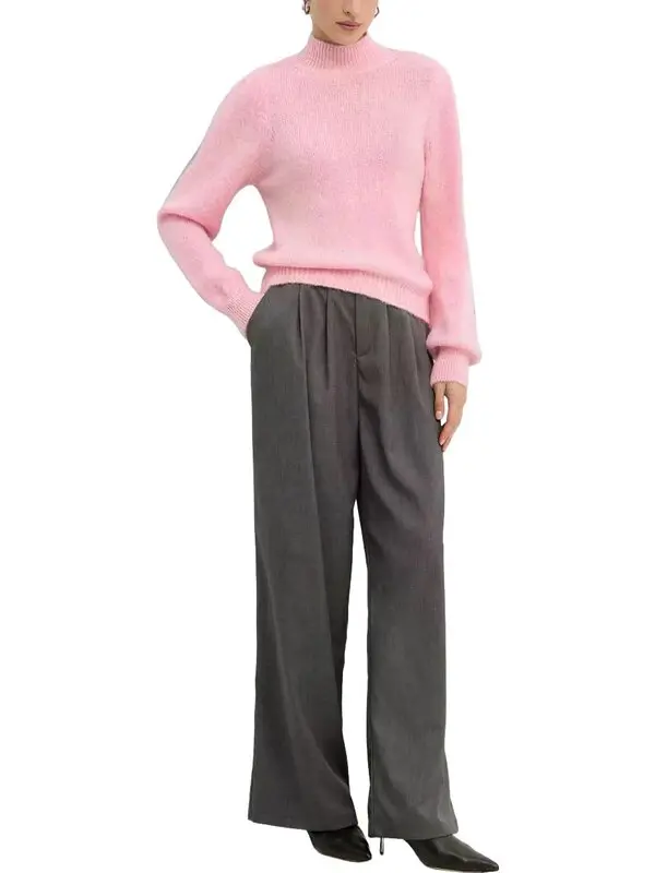 MORGAN High-neck Sweater - Pink