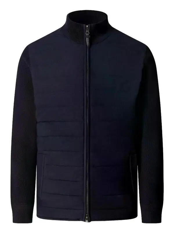 HACKETT  Baffle-woven Zip Jacket - Blue
