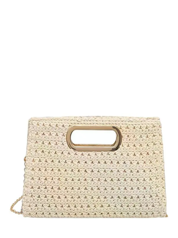 MORGAN Crochet Cut-out Clutch Bag - Neutrals