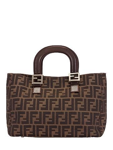 Fendi Zucca Handbag - Brown
