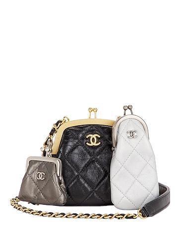 Chanel Lambskin Multi Clutch Shoulder Bag - Multicolor