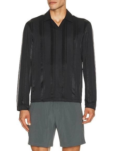 Lululemon Knit Stripe Rugby Shirt - Black