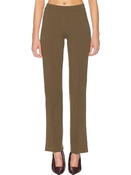 HIGH SPORT Mini Check Theo Pant - Army