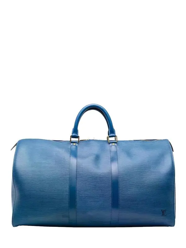 LOUIS VUITTON 1996 Epi Keepall 50 Travel Bag - Blue