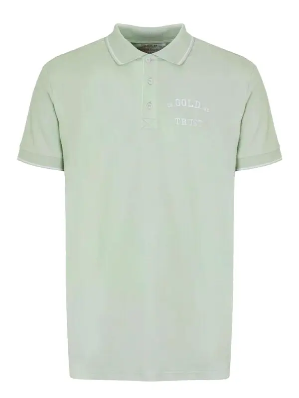 IN GOLD WE TRUST PARIS Boris Logo-embroidered Polo Shirt - Green