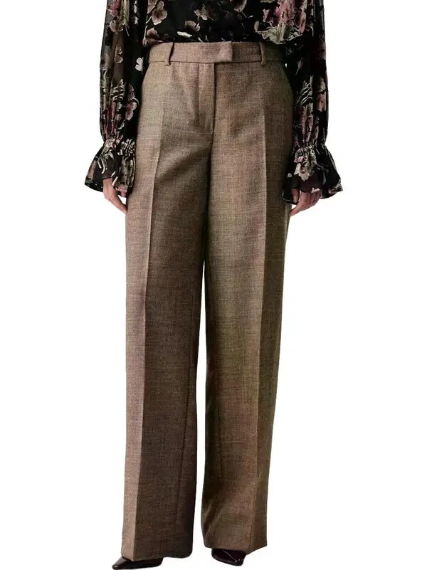 Luisa Spagnoli Onesta Pressed-crease Trousers - Neutrals