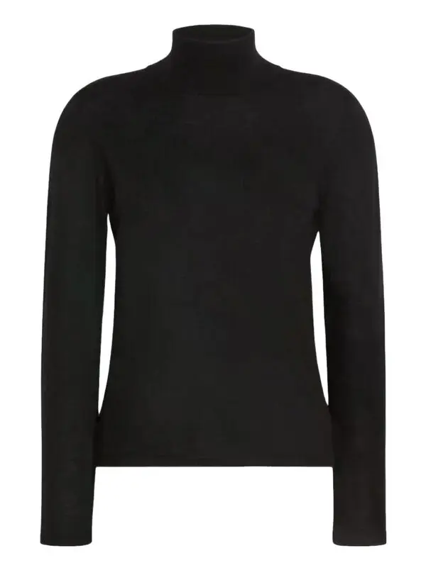 Max Mara High-neck Cashmere Sweater - Black